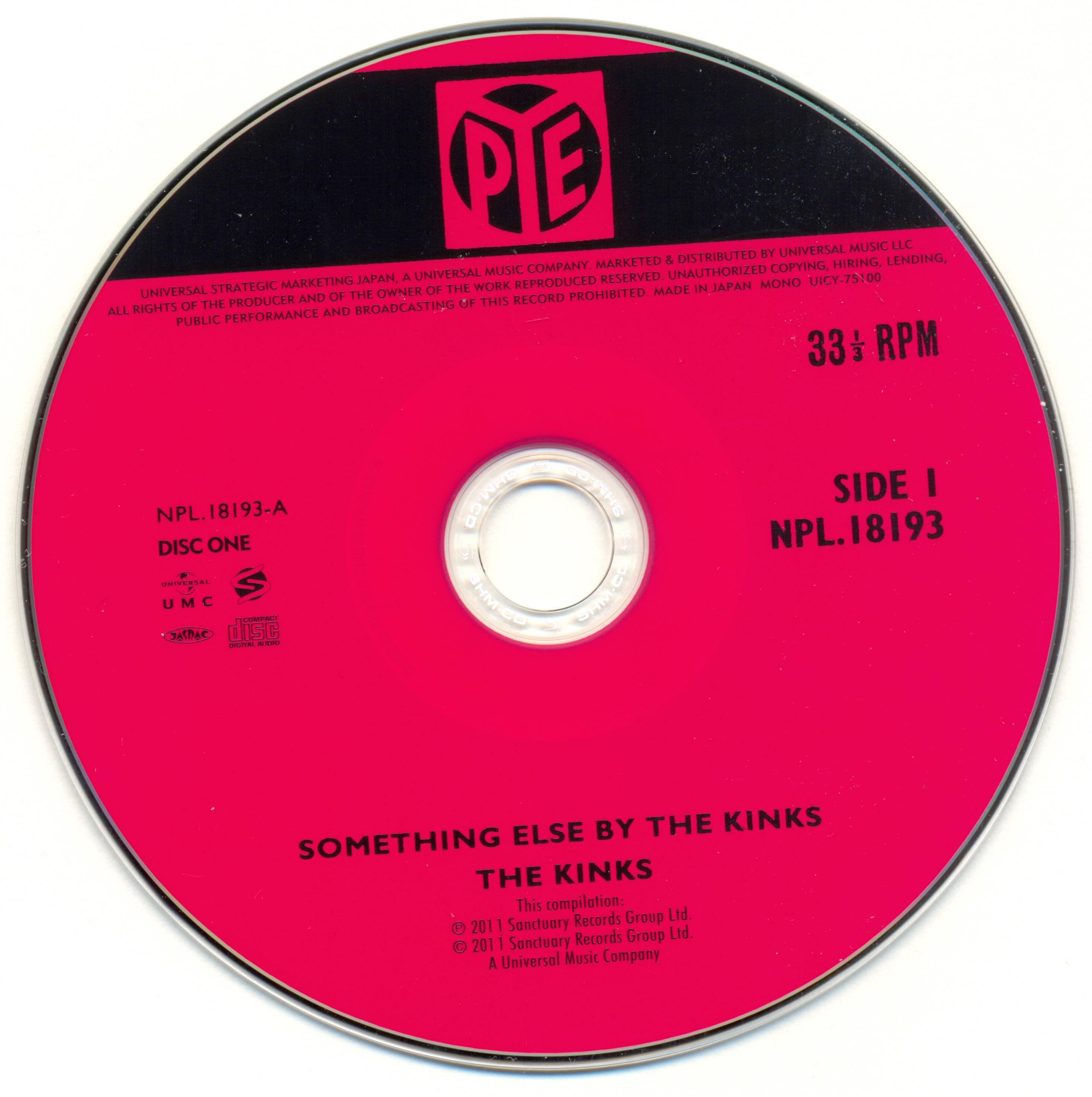 The Kinks Something Else [cd1 jpn] | CD Covers | Cover Century | Over 1 ...